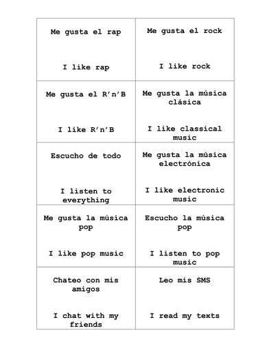 Viva 2 - Module 2 - Unit 2 ¿Qué tipo de música te gusta? | Teaching ...