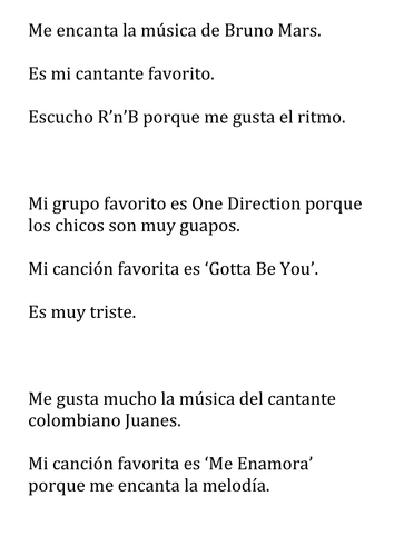 Viva 2 - Module 2 - Unit 2 ¿Qué tipo de música te gusta? | Teaching ...