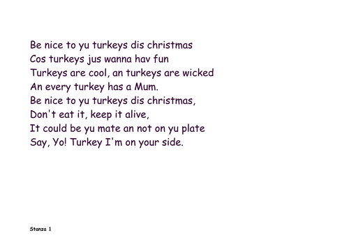 Interview Lesson Benjamin Zephaniah Talking Turkeys KS3 Christmas ... Interview Lesson Benjamin Zephaniah Talking Turkeys KS3 Christmas ...