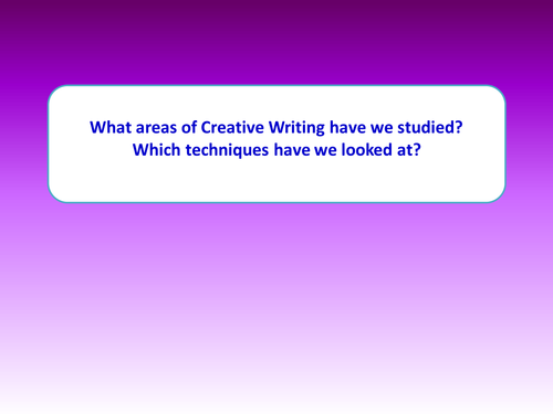 Creative Writing Full Scheme of Work & Resources - KS3 & KS4 | Teaching ...