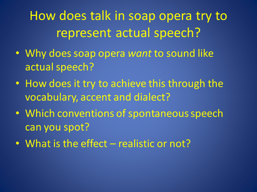 Week five Spoken language study KS3 KS4 How can we investigate and ...
