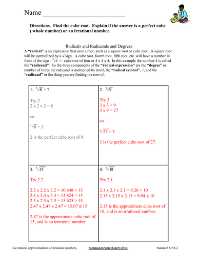 Rational Approximation of Irrational Numbers - 8.NS.2 | Teaching Resources