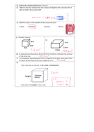 Whole Lesson -estimate volume - calculate volume - applying problems ...