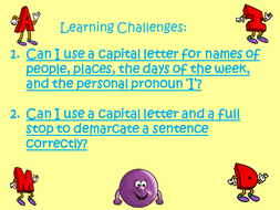 Correct use of Capital letters and full stops | Teaching Resources