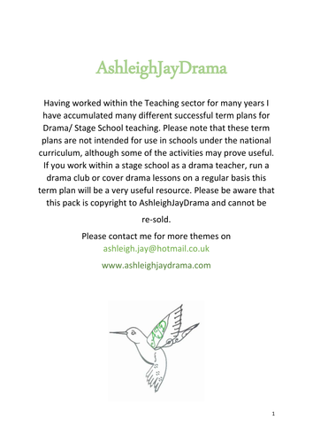 Stage v Screen Acting 12 week Term Plan/ SOW | Teaching Resources