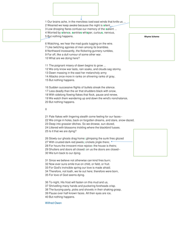 Exposure Wilfred Owen | Teaching Resources