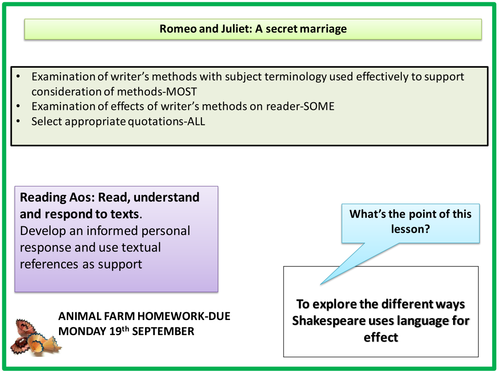 GCSE Romeo and Juliet-The Nurse and the Friar | Teaching Resources