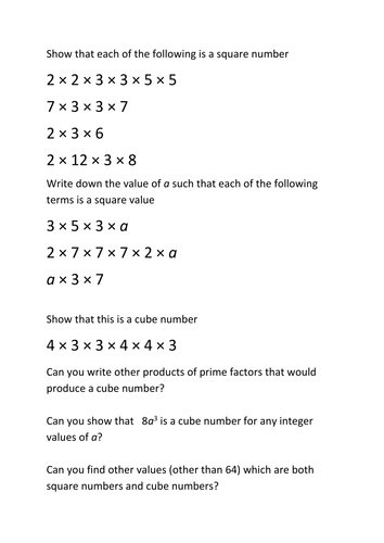 Prime Factor Decomposition | Teaching Resources Prime Factor Decomposition | Teaching Resources