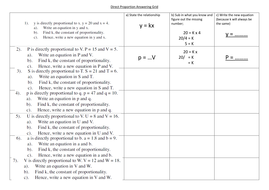 SIMPLE Direct Proportion Questions | Teaching Resources