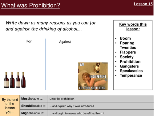 Prohibition | Teaching Resources