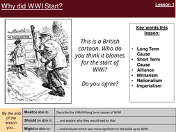 Long and Short term Causes of WWI | Teaching Resources