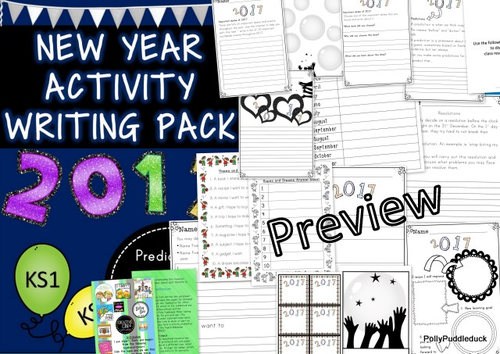 New Year Activity Pack for KS1/KS2 | Teaching Resources