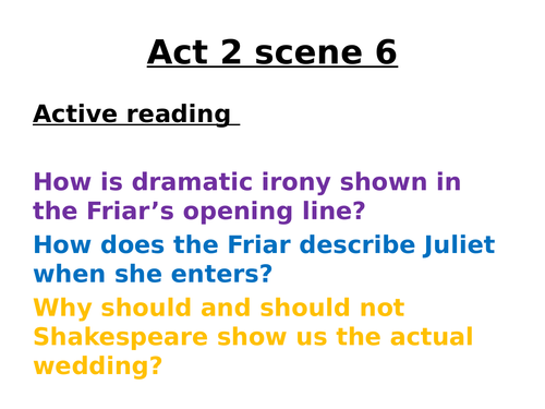Romeo and Juliet act 2 scene 4 act 2 scene 5 and act 2 scene 6 new ...