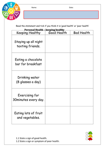 Personal Health | Teaching Resources