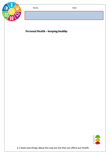 Personal Health | Teaching Resources