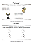 Finding Factors and Multiples Worksheets - Ancient Egyptian Themed ...