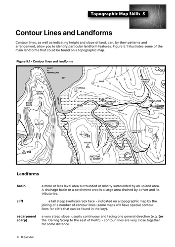 Topographic Map Skills | Teaching Resources