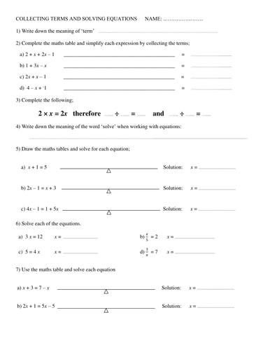 Mathematics for ages 11 to 14 worksheets Compilation 4 | Teaching Resources