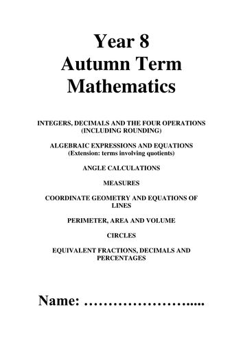 Mathematics for ages 11 to 14 worksheets Compilation 4 | Teaching Resources