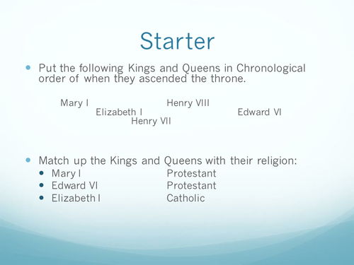 Who was the most important monarch? Edward VI, Mary or Elizabeth I ...