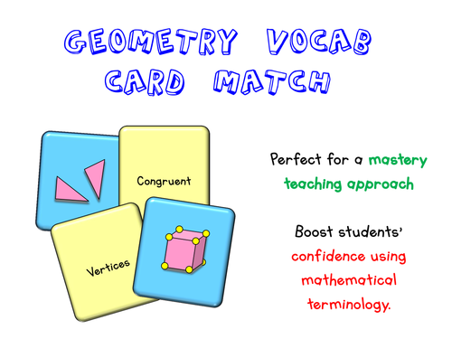 Geometry Vocab Matching Activity | Teaching Resources