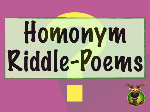 Fun With Homophones and Homonyms | Teaching Resources