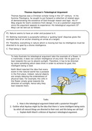 The Teleological (Design) Argument | Teaching Resources