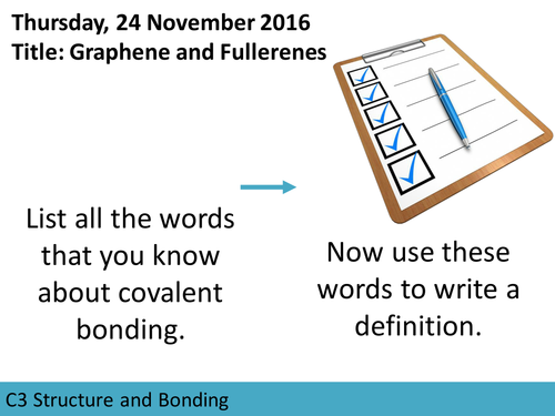 AQA GCSE C3 Structure and Bonding Sequence of Lessons - Trilogy ...