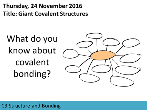 AQA GCSE C3 Structure and Bonding Sequence of Lessons - Trilogy ...