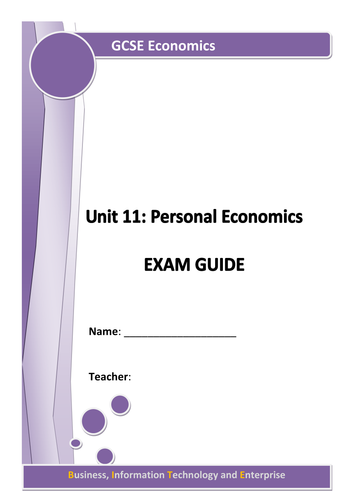AQA GCSE Economics Unit 11 Exam Guide | Teaching Resources
