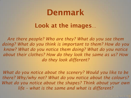 Denmark - Geography/Literacy - Year 5/6 | Teaching Resources