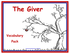 The Giver Vocabulary Pack | Teaching Resources