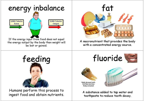 Food Wordwall 07 - Nutrition & Health 1 (A-L) | Teaching Resources