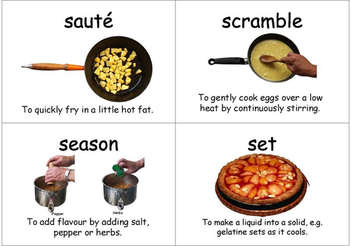 Food Wordwall 06 - Cooking Methods | Teaching Resources