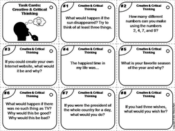 Creative and Critical Thinking Task Cards | Teaching Resources