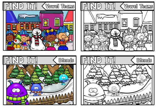 Tiny Spelling Word Christmas Hunt | Teaching Resources