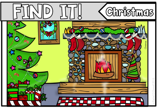 Tiny Spelling Word Christmas Hunt | Teaching Resources