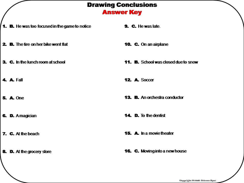Drawing Conclusions Task Cards - Inference | Teaching Resources