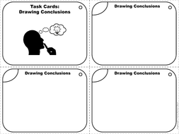Drawing Conclusions Task Cards - Inference | Teaching Resources