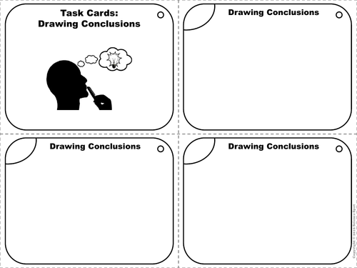Drawing Conclusions Task Cards - Inference | Teaching Resources