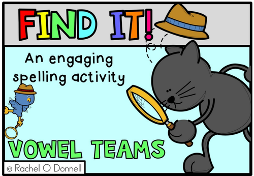 Tiny Spelling Word Hunt Vowel Teams | Teaching Resources