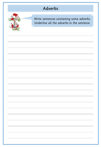 Parts of Speech - Christmas Themed Worksheets | Teaching Resources