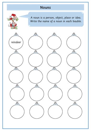 Parts of Speech Christmas - Themed | Teaching Resources