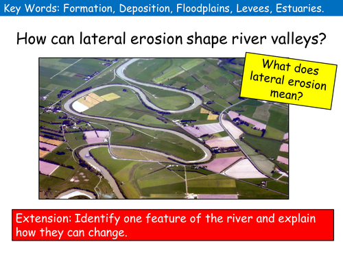 (New AQA) GCSE Rivers: Lower course of the river | Teaching Resources