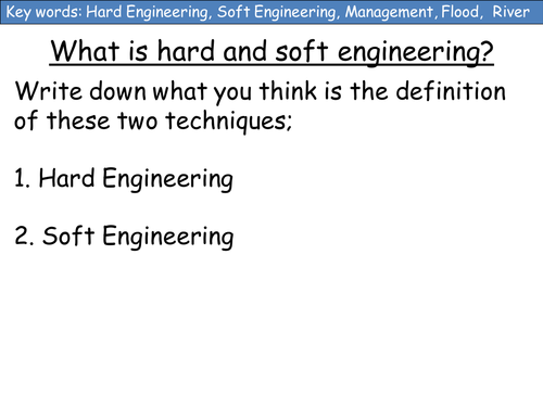 (New AQA) GCSE Rivers: Hard and Soft Engineering | Teaching Resources
