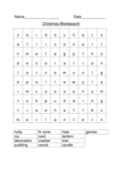 Christmas Wordsearches | Teaching Resources