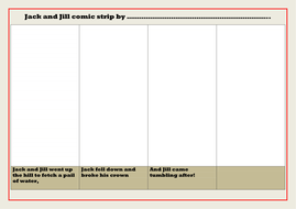 KS1 & 2 Nursery Rhyme comic strip templates | Teaching Resources