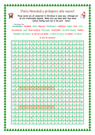 KS3 Spanish - mega Christmas wordsearch | Teaching Resources