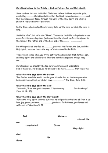 The Trinity: Christianity | Teaching Resources