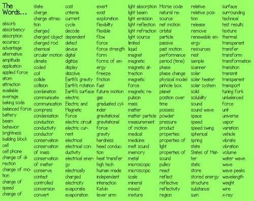 Physical Science Vocabulary Cards for Word Walls or Activities ...